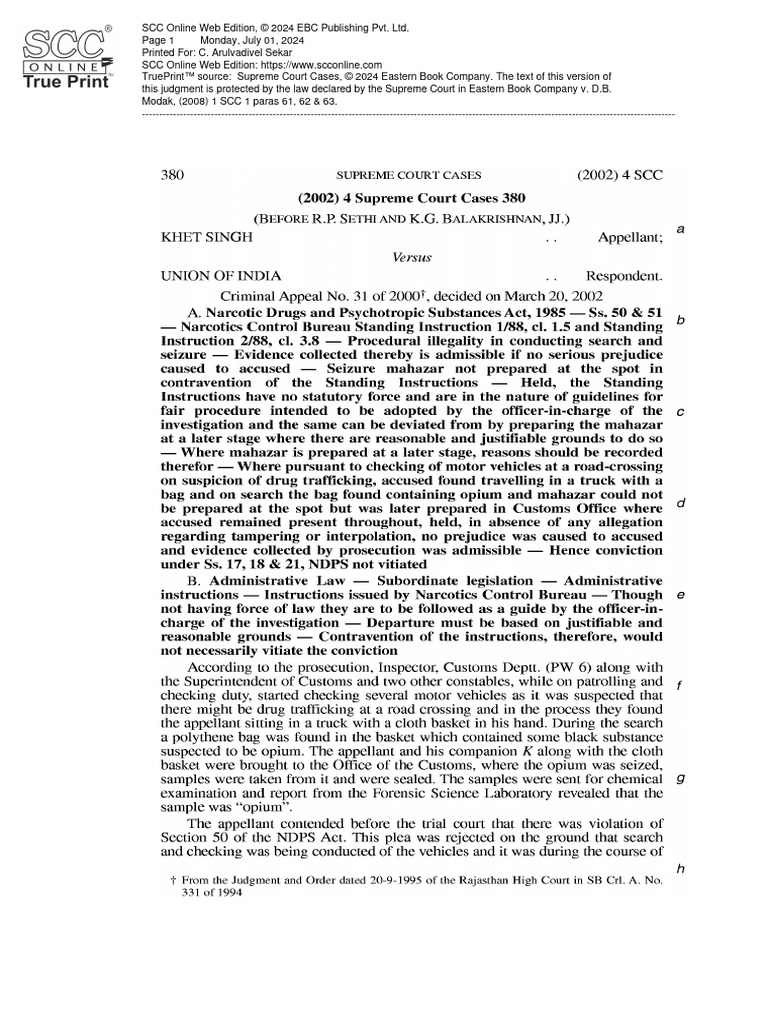 Modak Judgment Analysis: SCC 1, 2008 | PDF | Justice | Crime & Violence