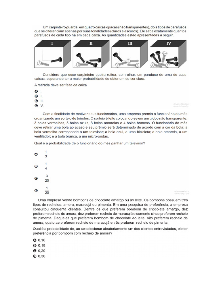 Probabilidade Pdf