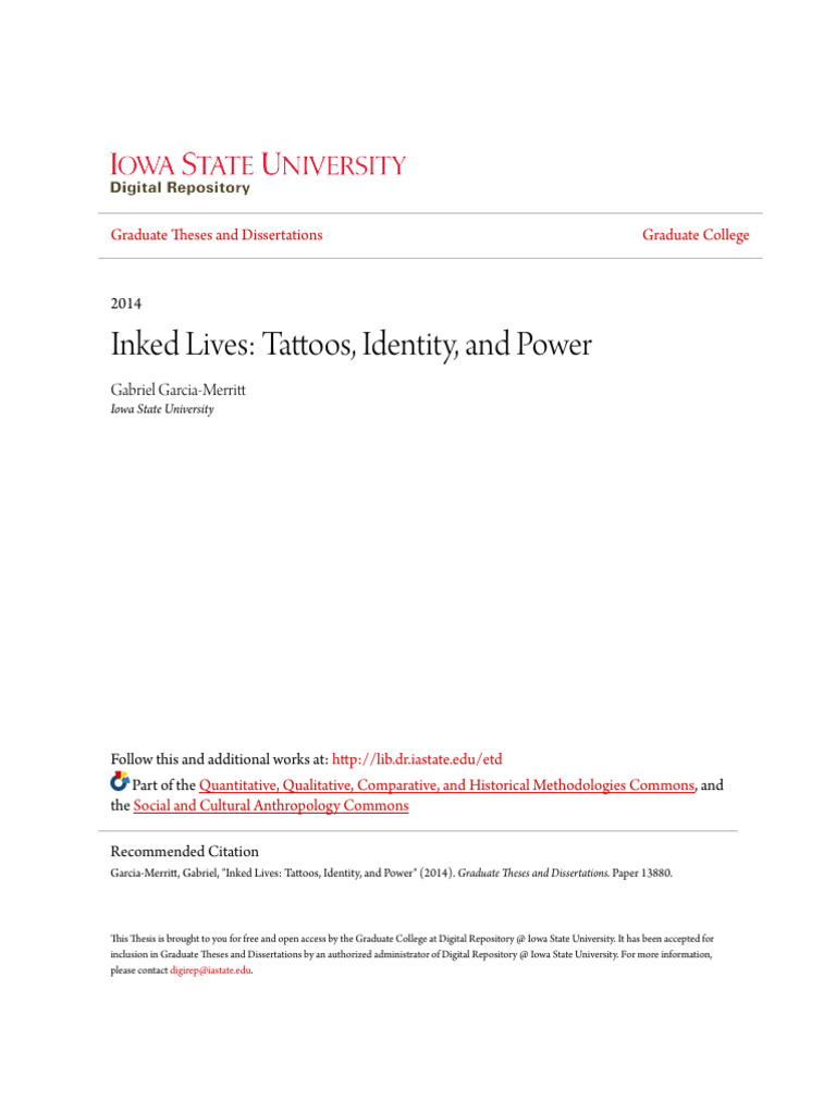 Inked Lives Tattoos Identity and Power | PDF | Michel Foucault ...