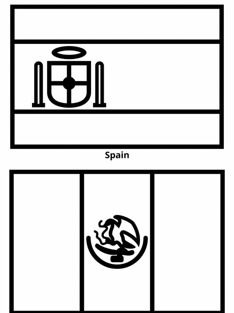 Banderas Colorear Hispanoamerica | PDF