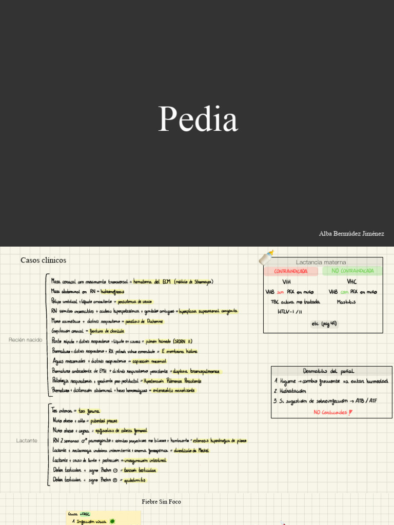 Pedia | PDF | Enfermedades y trastornos | Especialidades Medicas