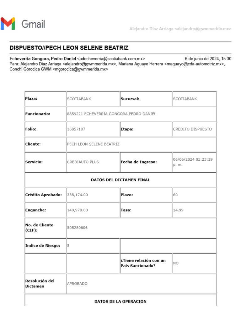 Dispuesto/pech Leon Selene Beatriz | PDF