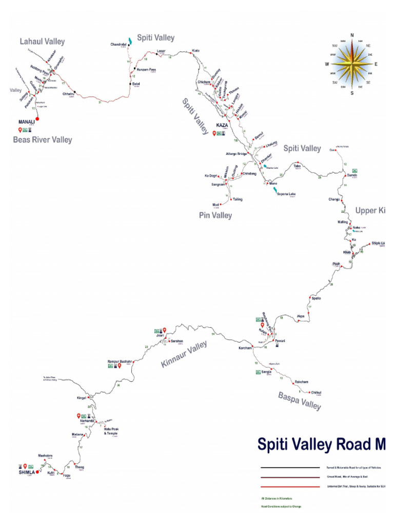 Spiti Valley Maps | PDF