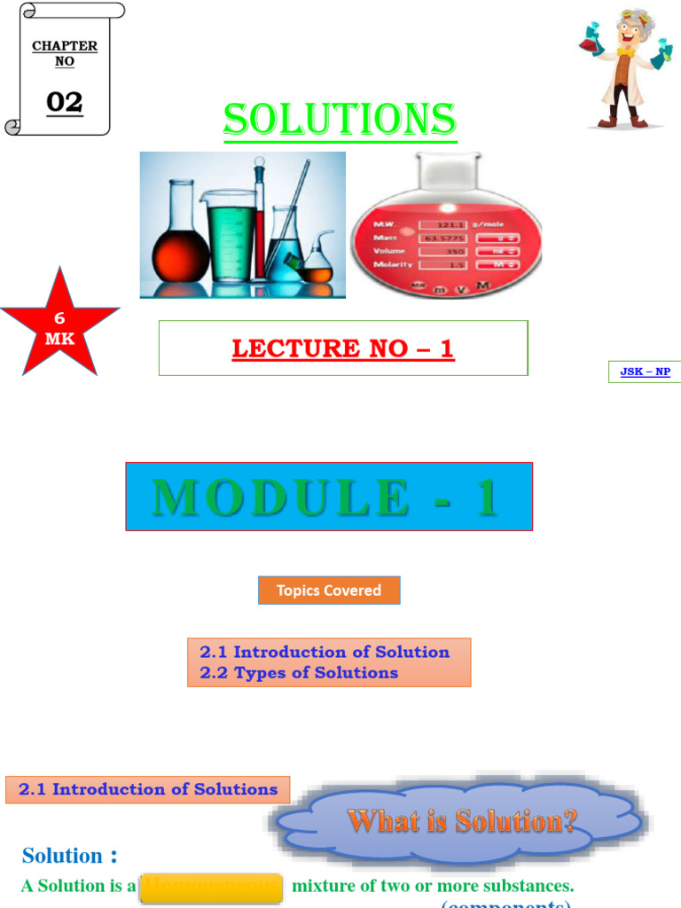 Full Solutions - 2024 | PDF | Solubility | Mixture