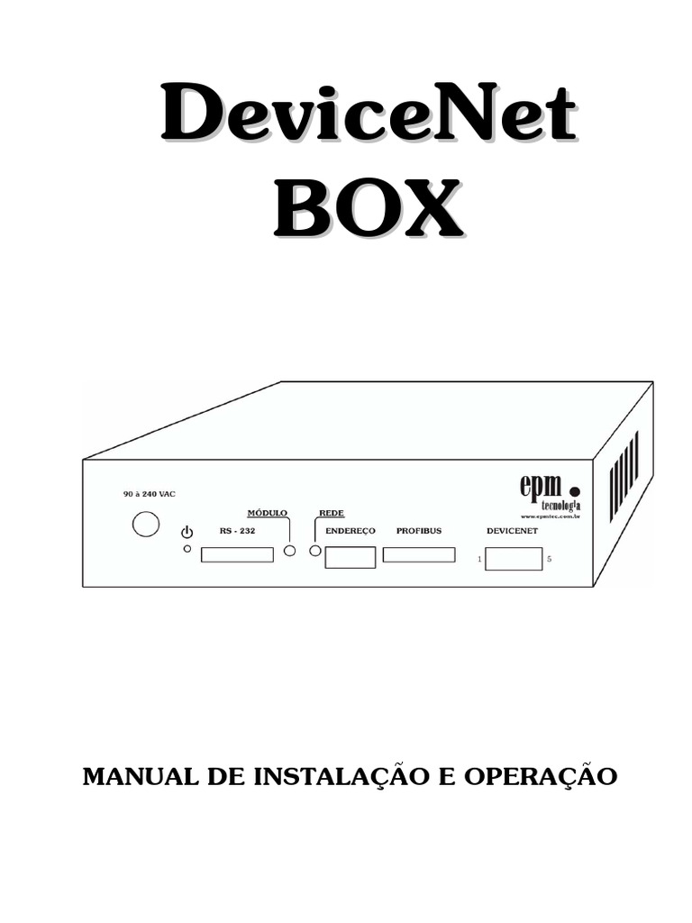 Manual Do Devicenet-Box Le Peso SP-2400 e SP-2600 Placa Antiga | PDF | Rede de computadores ...