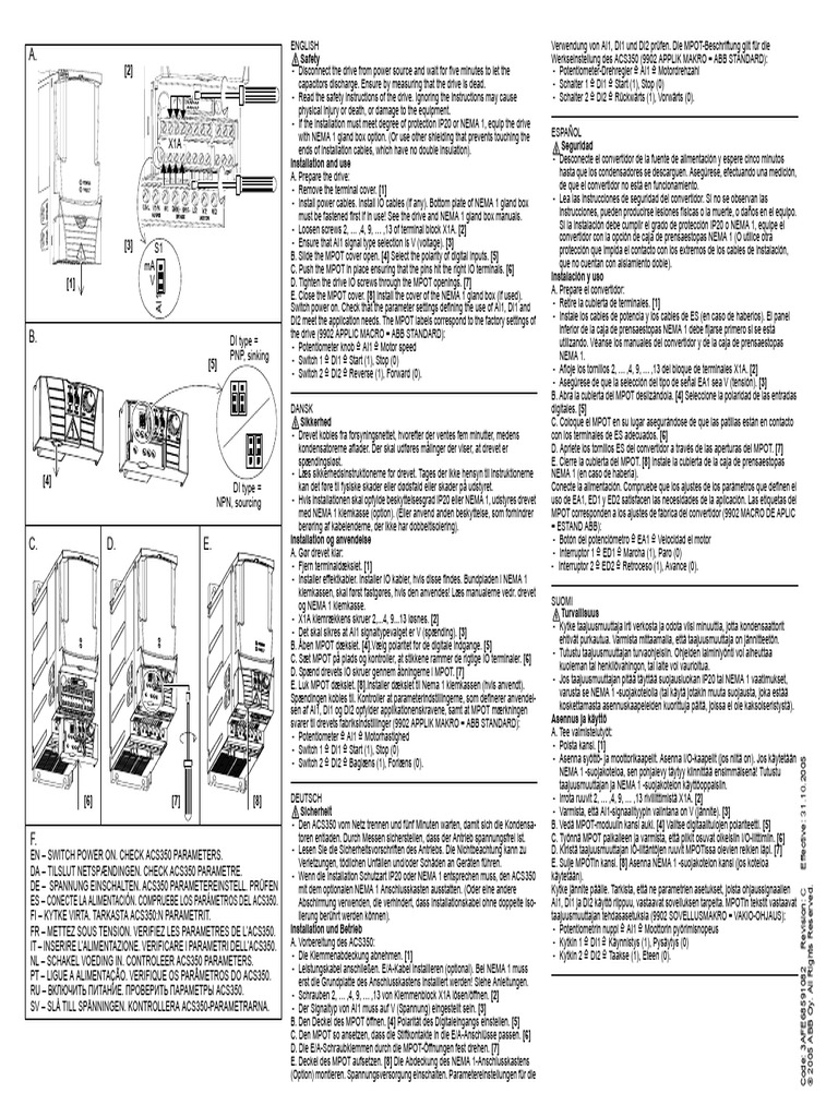 MPOT Motor Potentiometer Option For ACS350 and ACS150 - XX - MPOT - UM ...