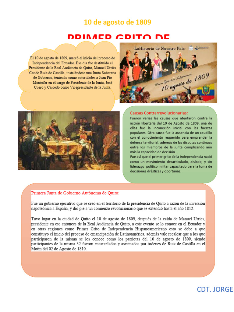 10 de Agosto 1809 Nuevo | Descargar gratis PDF | Ecuador | América del Sur