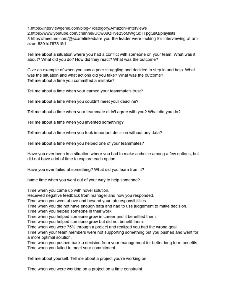 Leetcode Behavioral Questions | PDF | Psychological Concepts | Social Psychology