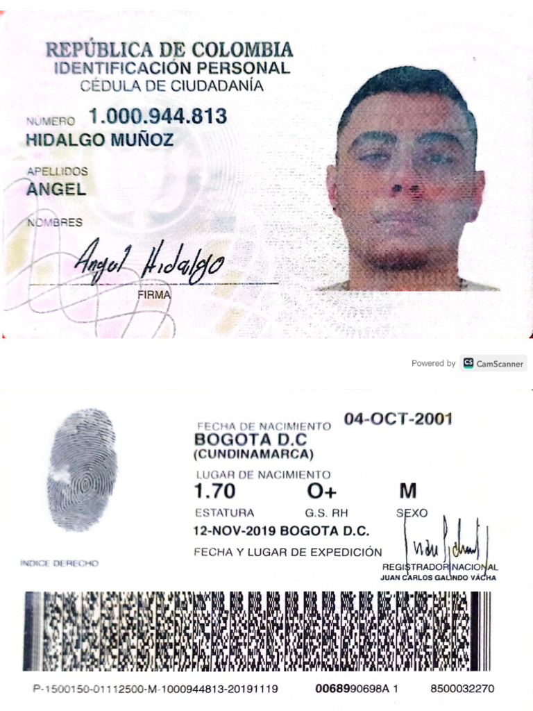 Cedula Angel Hidalgo | PDF