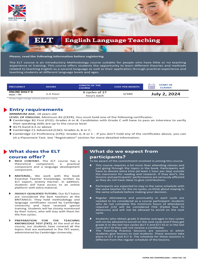 2024 Informes ELT Ver.01 | PDF | Learning