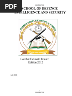 British Army Combat Estimate Guide | PDF | Reconnaissance | Decision Making