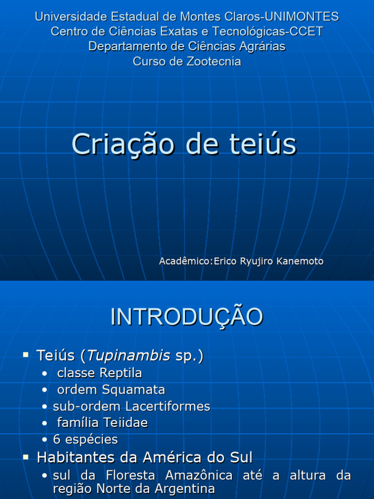Criação de Teiús | PDF | Aves | Reprodução