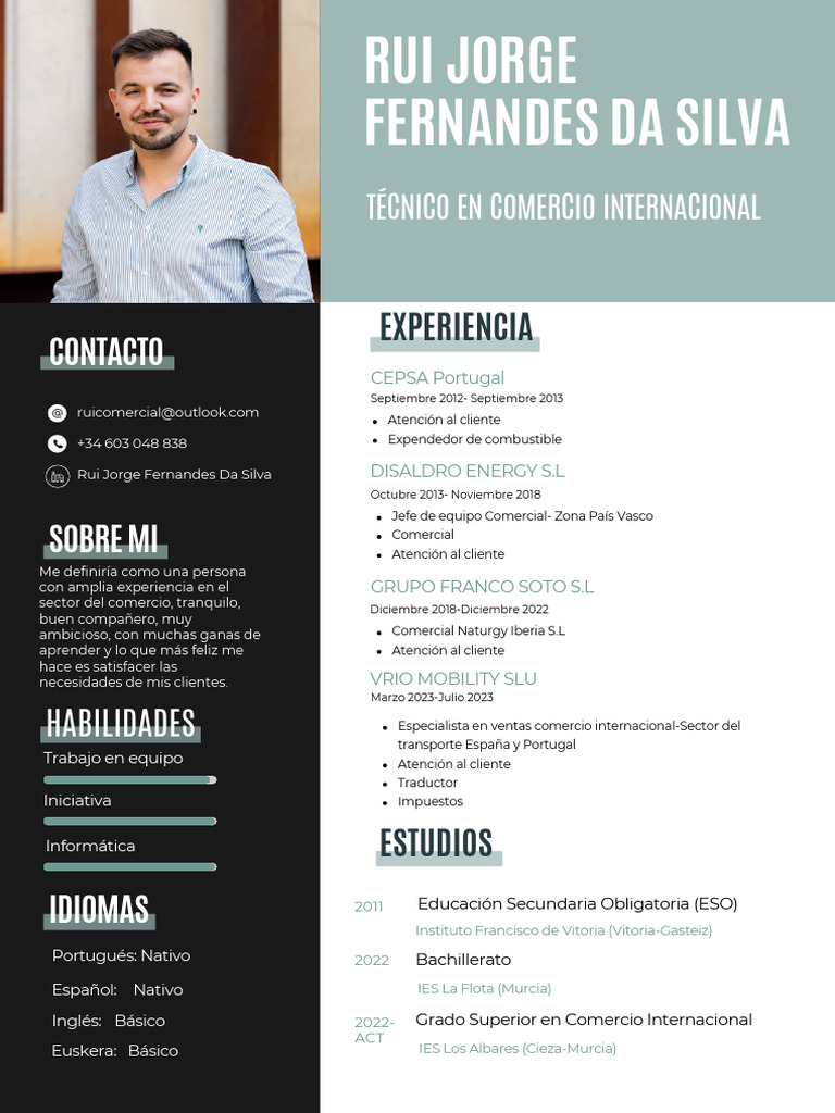 Rui Silva CV | PDF | Negocios | Finanzas y dinero