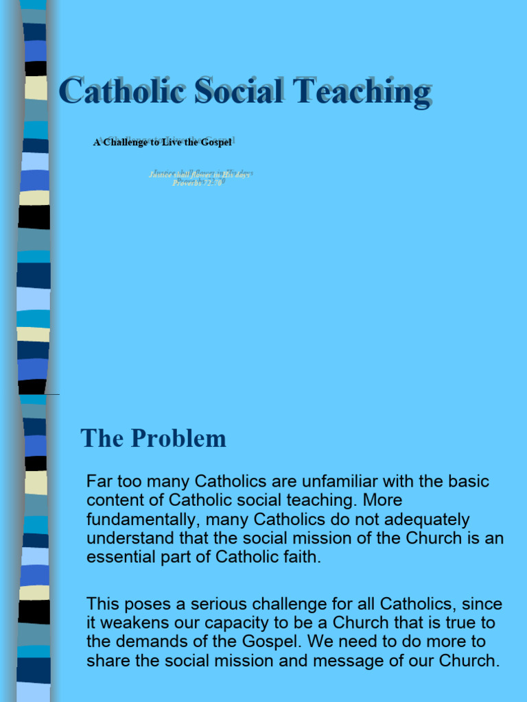 Catholic Social Teaching PowerPoint | PDF | Catholic Social Teaching ...