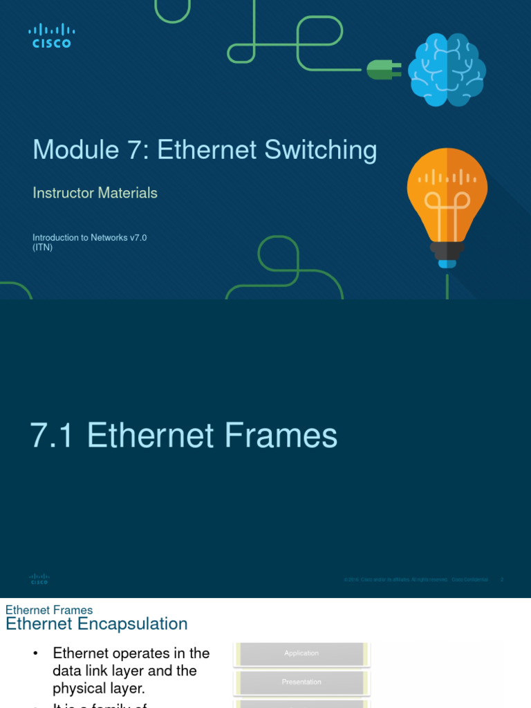 ITN Module 7 | PDF | Ethernet | Multicast