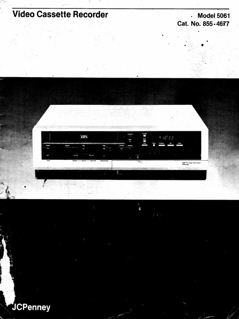 VCR 5061 Manual | PDF