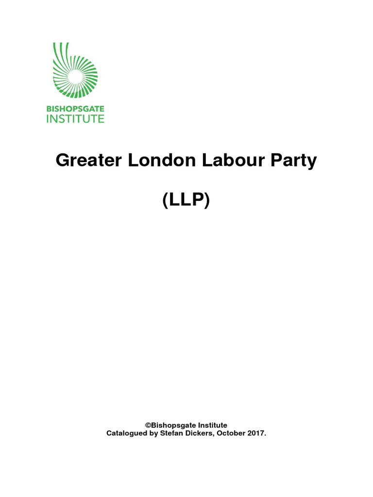 Greater London Labour Party | PDF