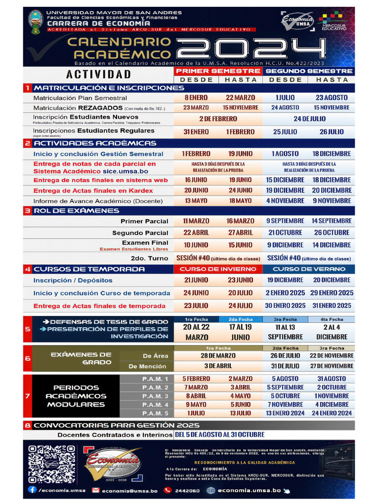 Calendario ECO 2024 | PDF
