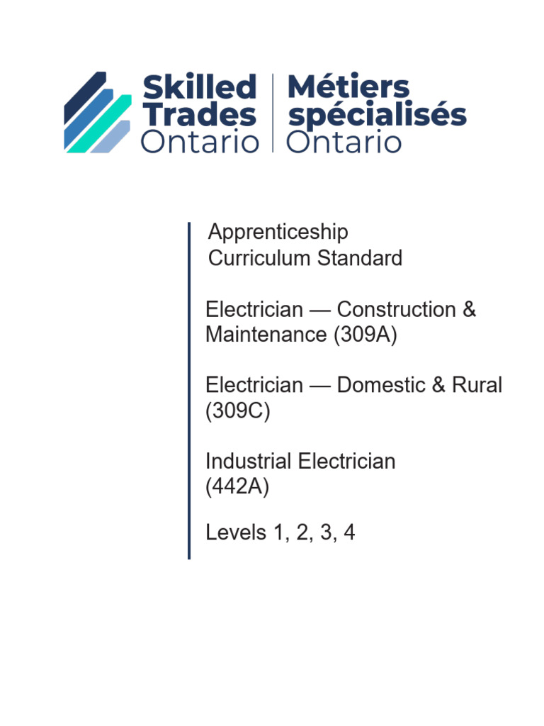 Electrical Trades Curriculum Overview | PDF | Electrical Wiring ...