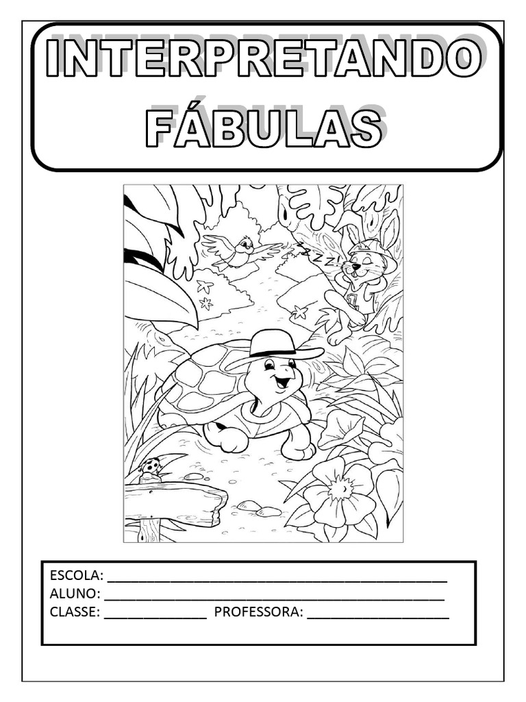 Interpretando F Bulas - Letra Normal | PDF | Leão | Fábula