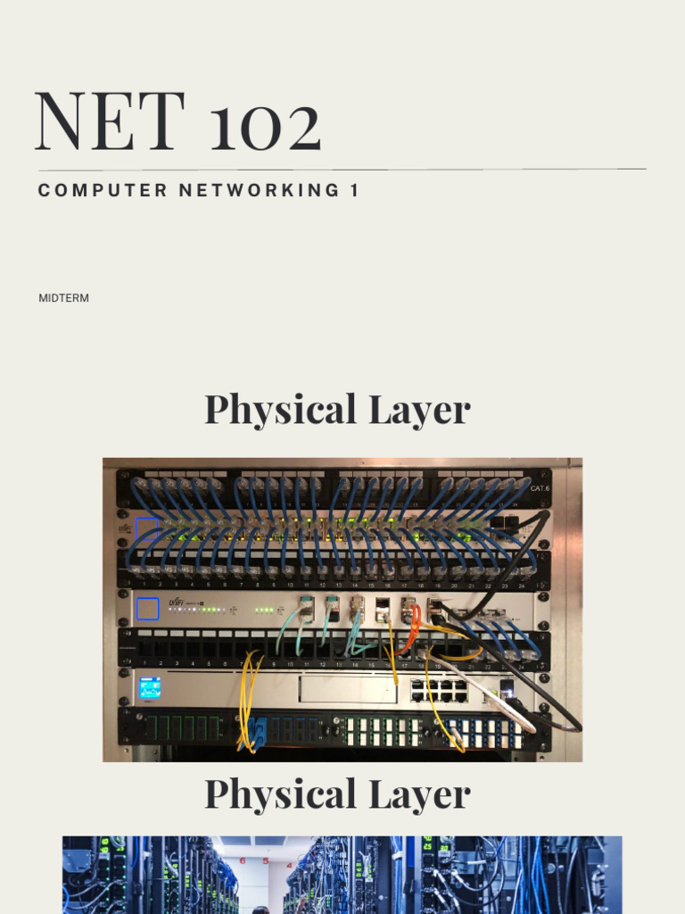 ComputerNetworking1 MIDTERM | PDF | Transmission Medium | Computer Network