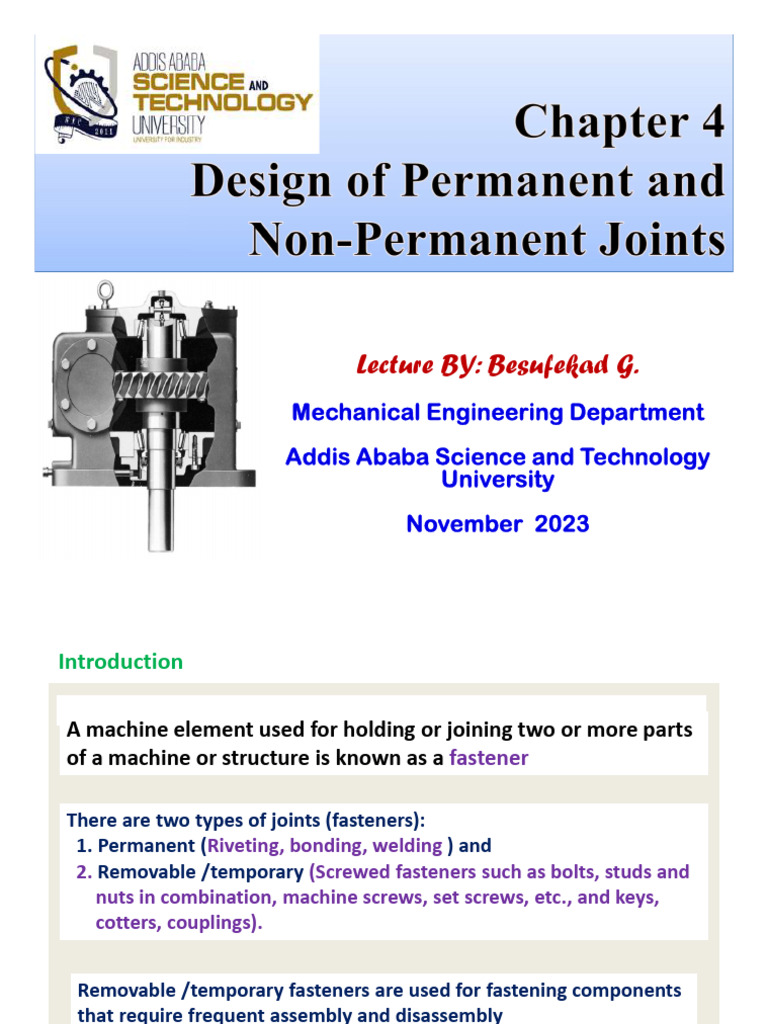 Chapter 4 | PDF | Screw | Mechanical Engineering