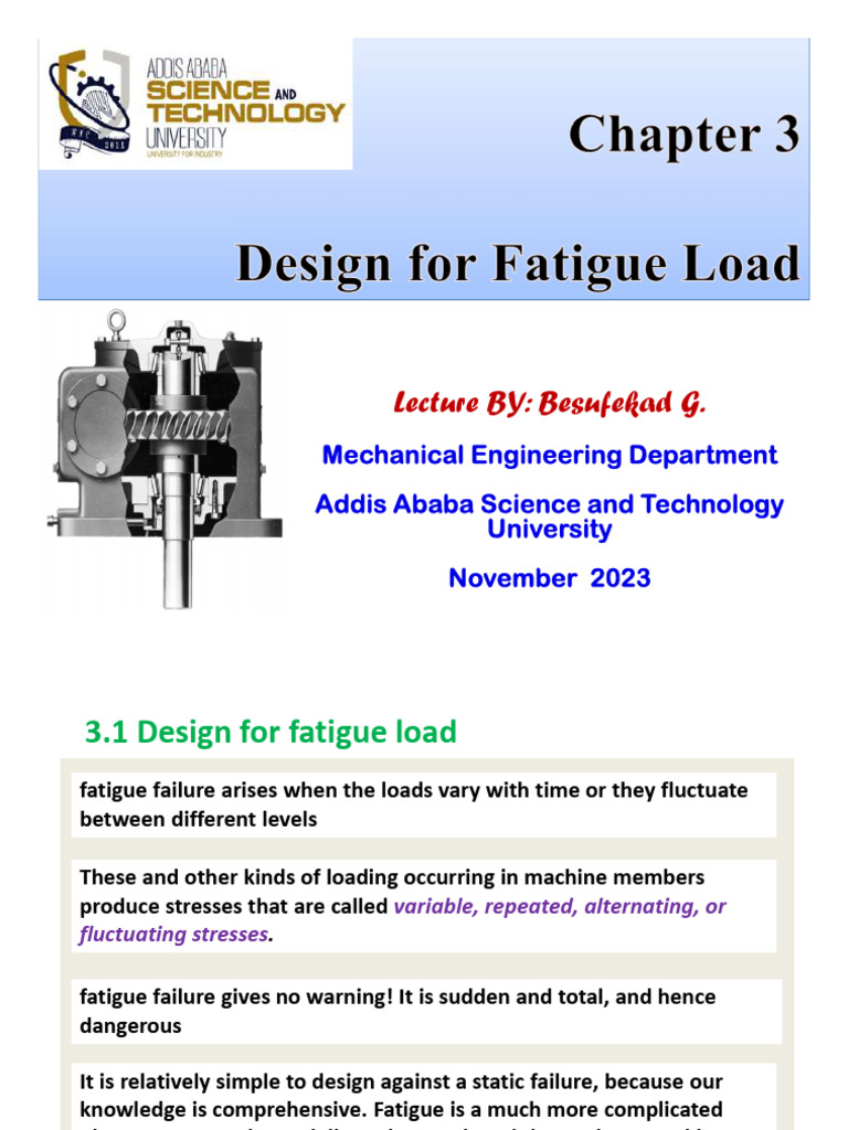 CH 3 | PDF | Fatigue (Material) | Fracture