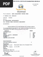 10th icse marksheet. | PDF | Educational Stages | Student Assessment And Evaluation