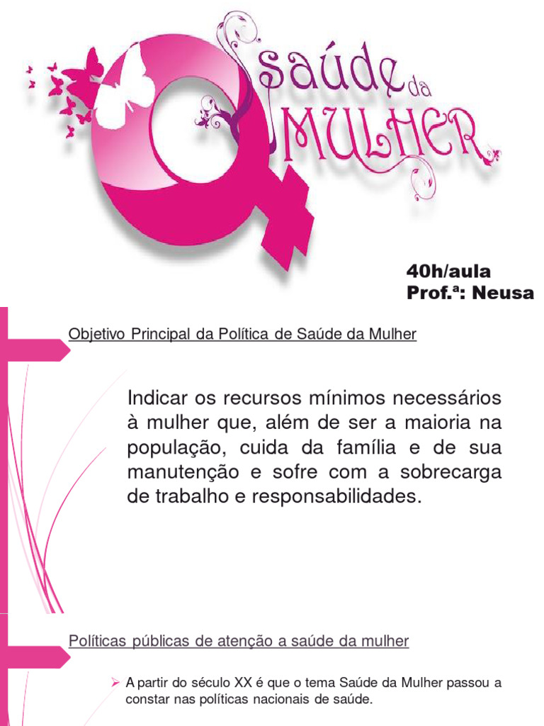 Saude Da Mulher | PDF | Gravidez | Saúde feminina