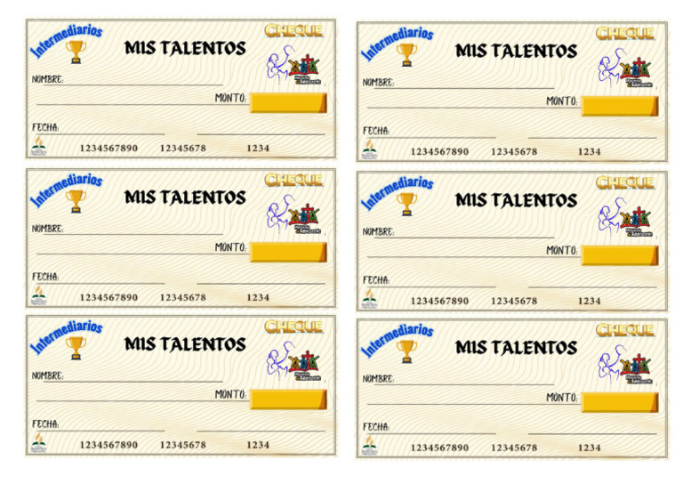 Cheques para Imprimir 2024 | PDF