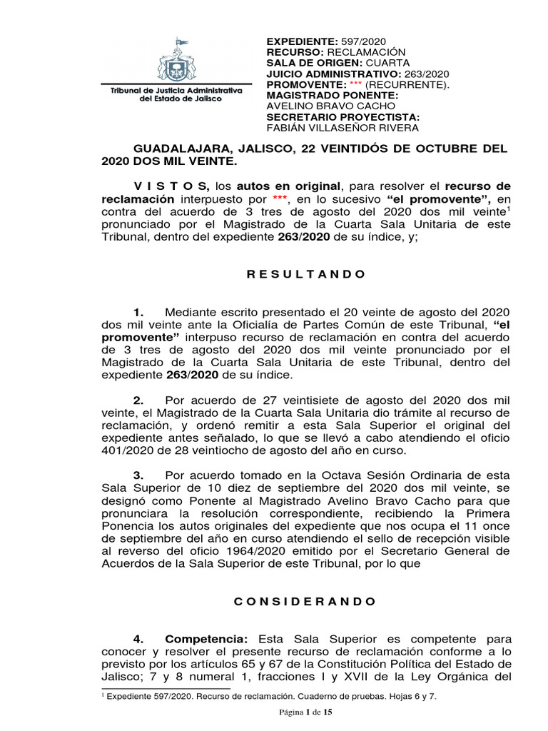 SSUP Sentencia0597-2020 | PDF | Judicaturas | Jurisdicción