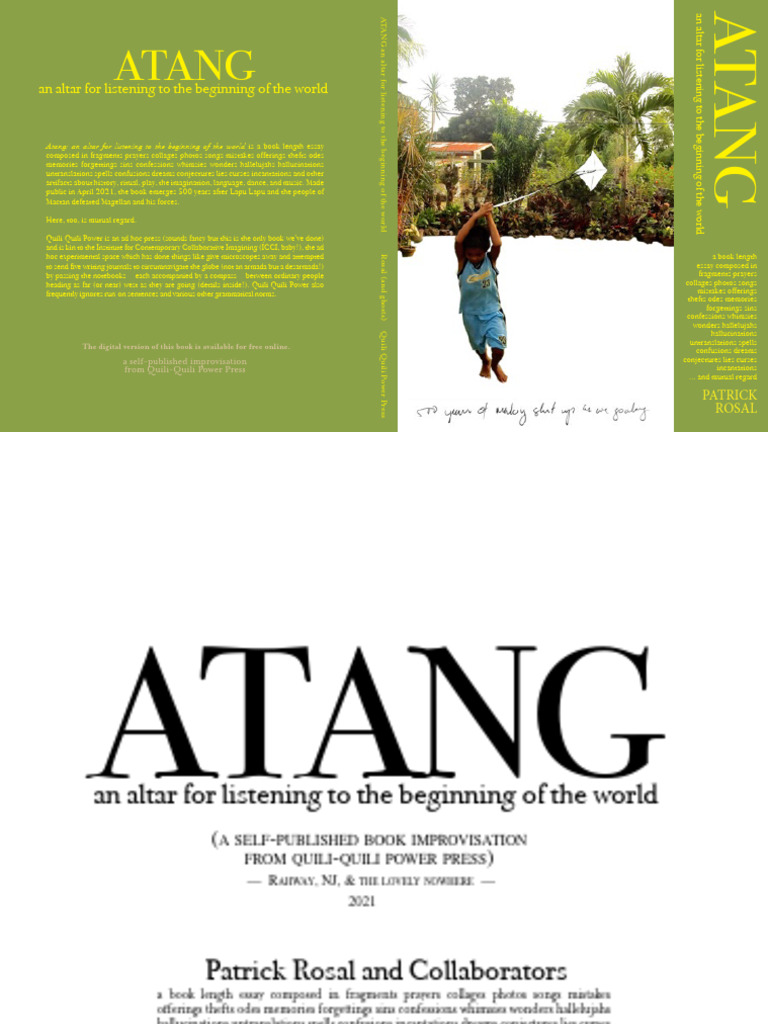 ATANG An Altar For Listening To The Beginning of The World | PDF