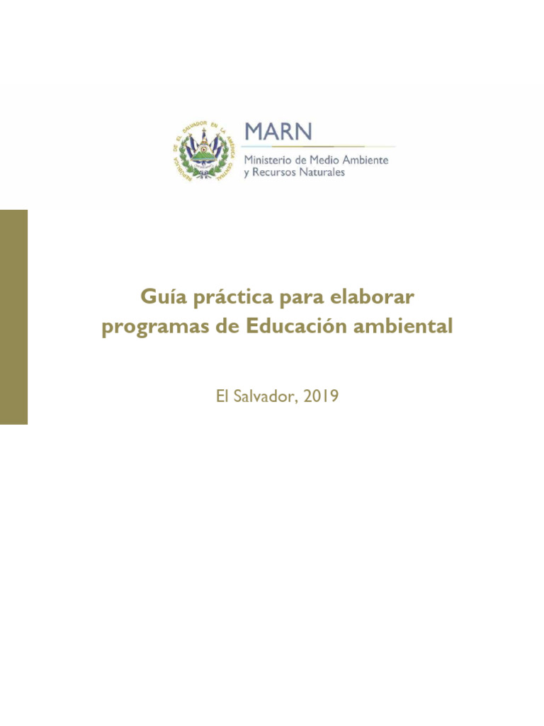 Guia Práctica para Elaborar Programas de Educ Amb. | PDF | Entorno ...