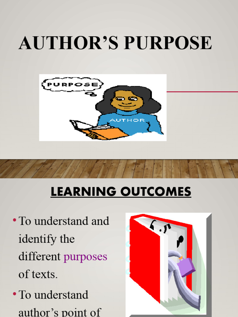 Authors Purpose | PDF
