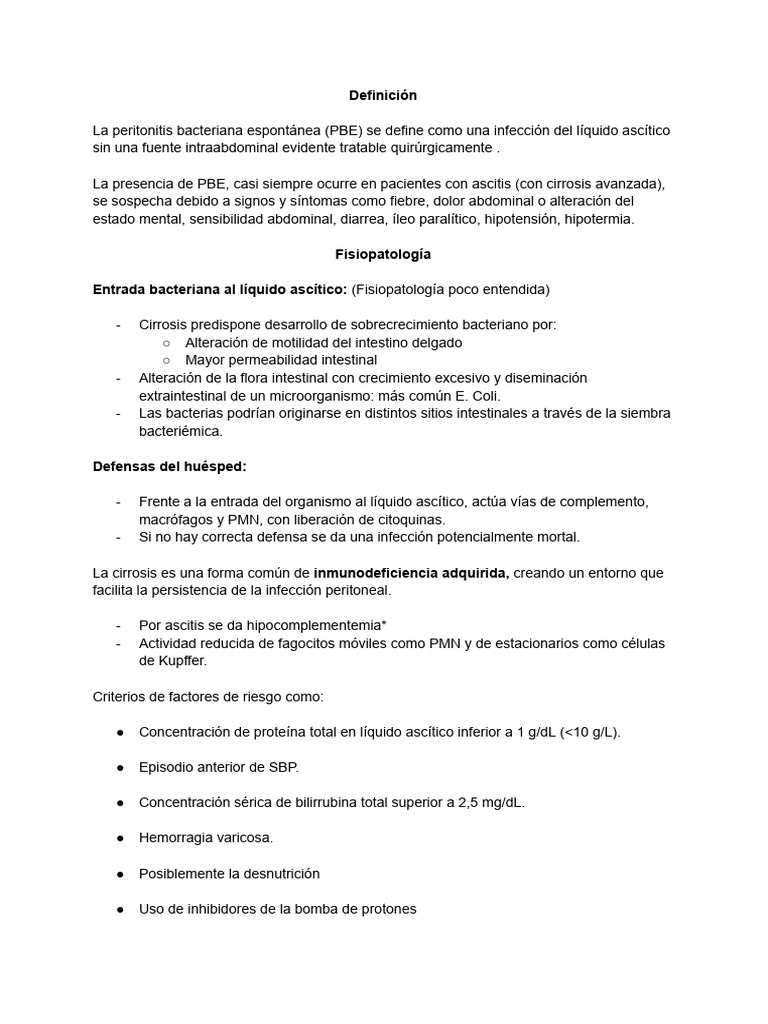 PBE Tarea | PDF | Las bacterias | Cirrosis
