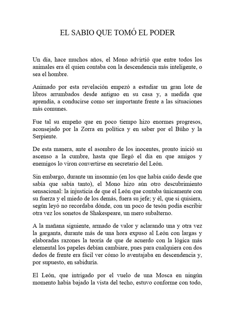El sabio que tomó el poder | PDF