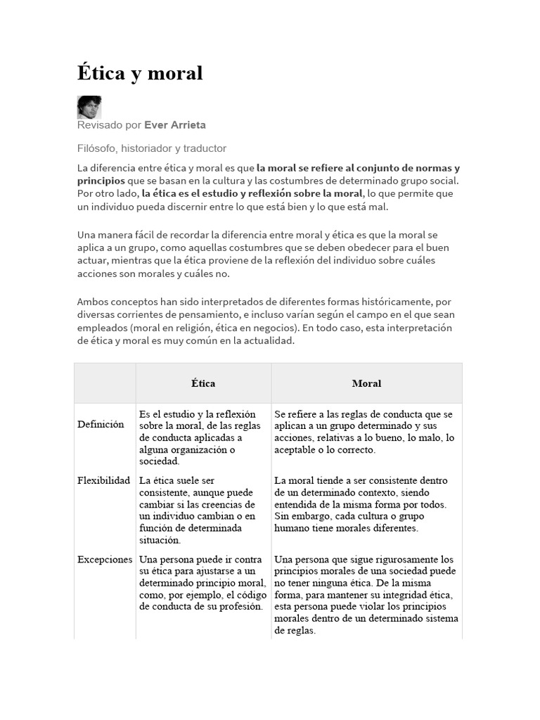 Ética y Moral | PDF | Moralidad | Sociedad