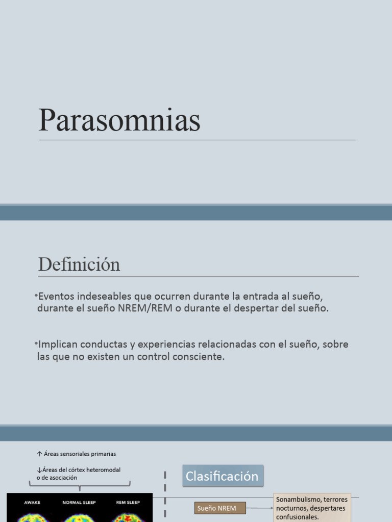 Parasomnias | PDF | Neurociencia | Sicología
