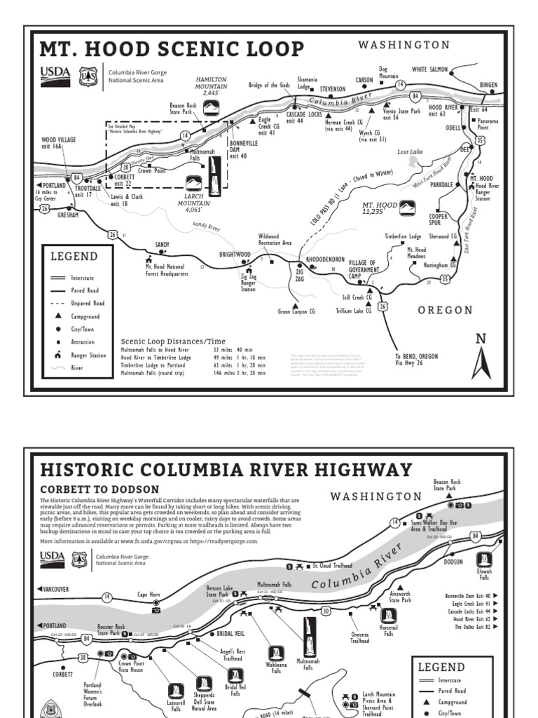 Mt. Hood Scenic Loop Guide | PDF