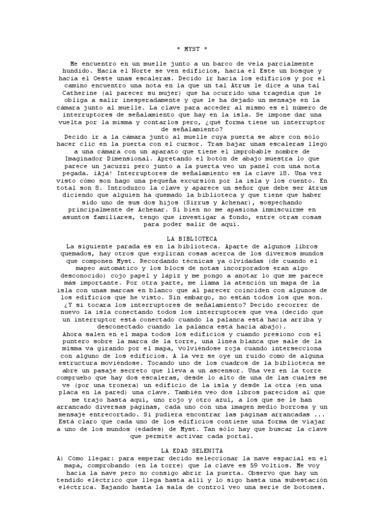 Myst Guia | PDF | Ascensor | Antena (Radio)