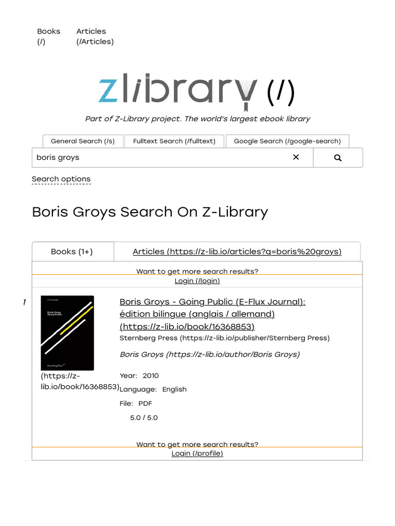 Boris Groys Search On Z-Library | PDF
