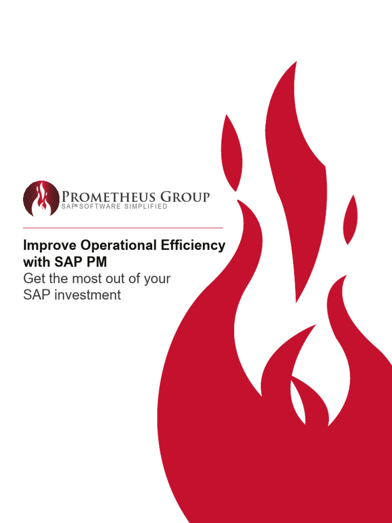 Improve Operational Efficiency With Sap Pm Pdf Enterprise Resource