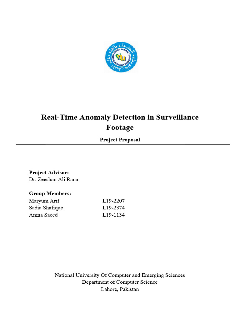 Real-Time Anomaly Detection in Surveillance Footage (Deliverable1 ...