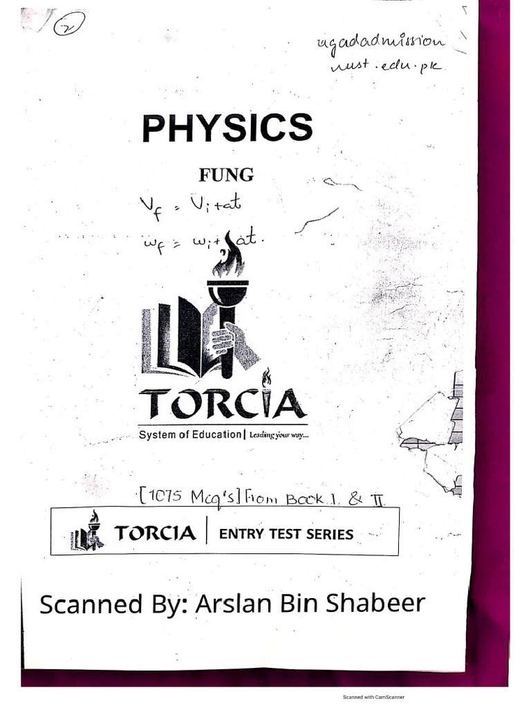 Torcia 1st Year Physics Mcq's + | PDF