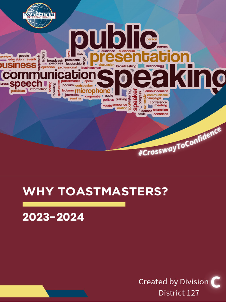 Why Toastmasters Div C Initiative | PDF | Mentorship | Public Speaking