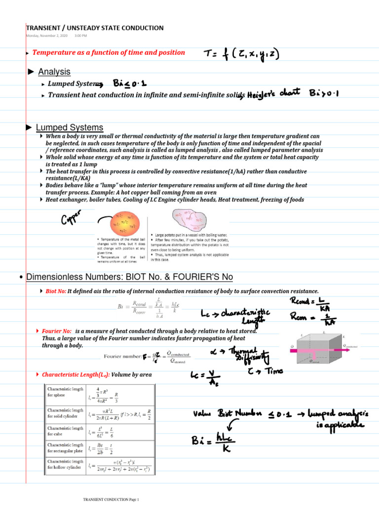 Transient Conduction | PDF | Thermal Conduction | Heat Transfer