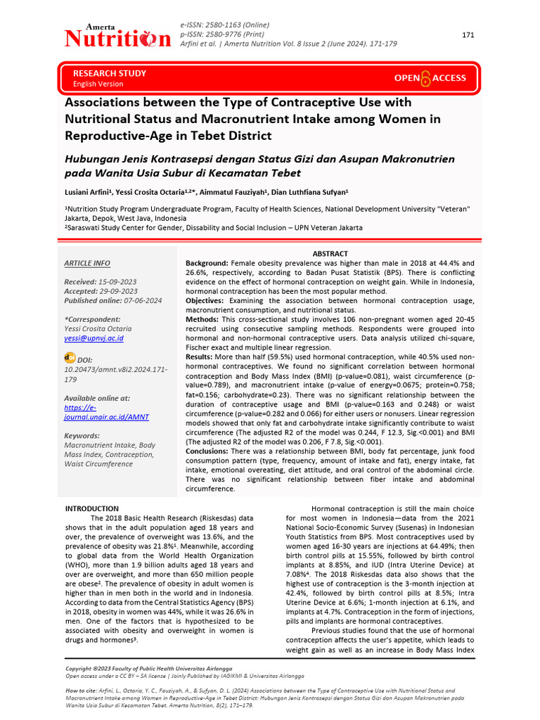 1.+ENG RS 49761 Lusiani+Arfini | PDF | Obesity | Body Mass Index