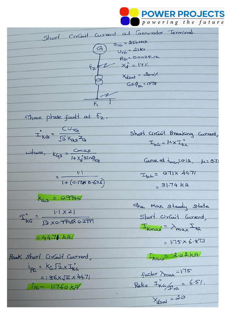 Short Circuit Calculation | PDF