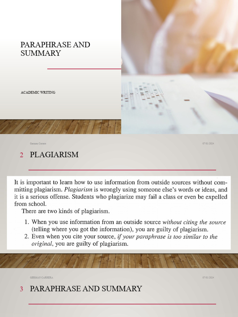 LESSON 5 Paraphrasing and Summarizing | PDF | Human Communication