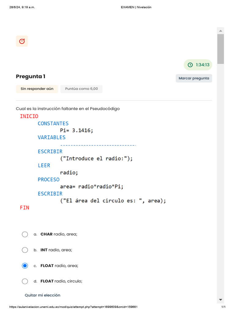 Preguntas Examen | Descargar gratis PDF | Lenguaje de programación | Algoritmos